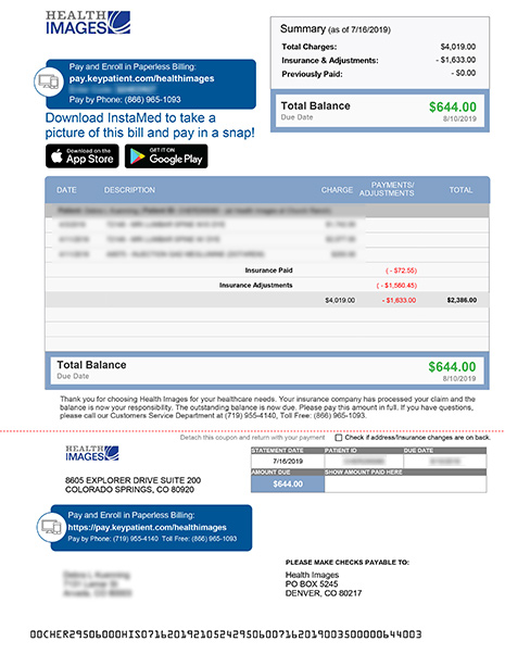 Online Bill Pay - Health Images